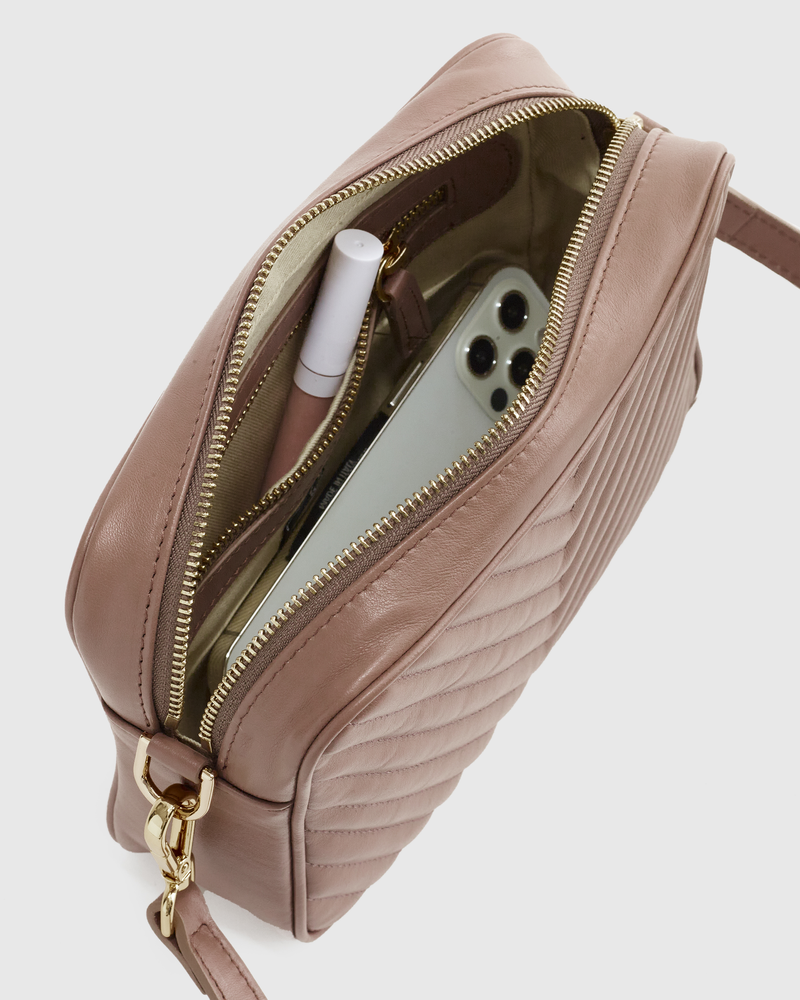 Quince – Italian Leather Quilted Crossbody Bag | Goody