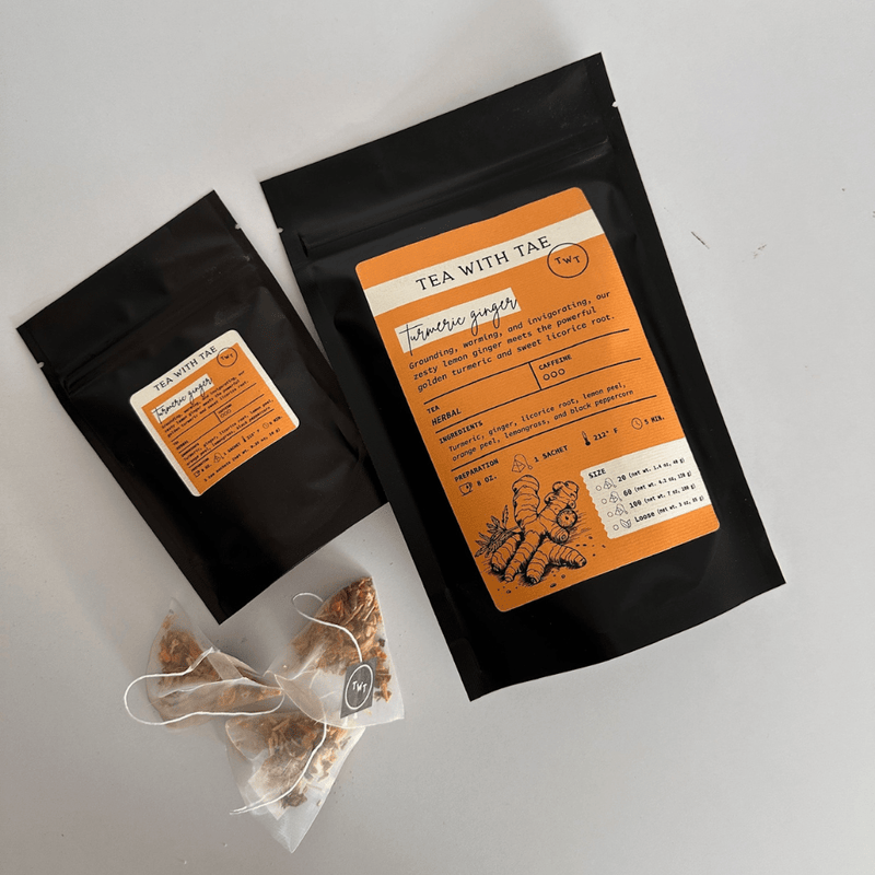 Tea with Tae – Tumeric Ginger Tea 5-Pack Sampler | Goody