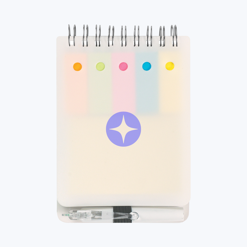 Conference Swag – Branded Spiral Jotter With Sticky Notes | Goody