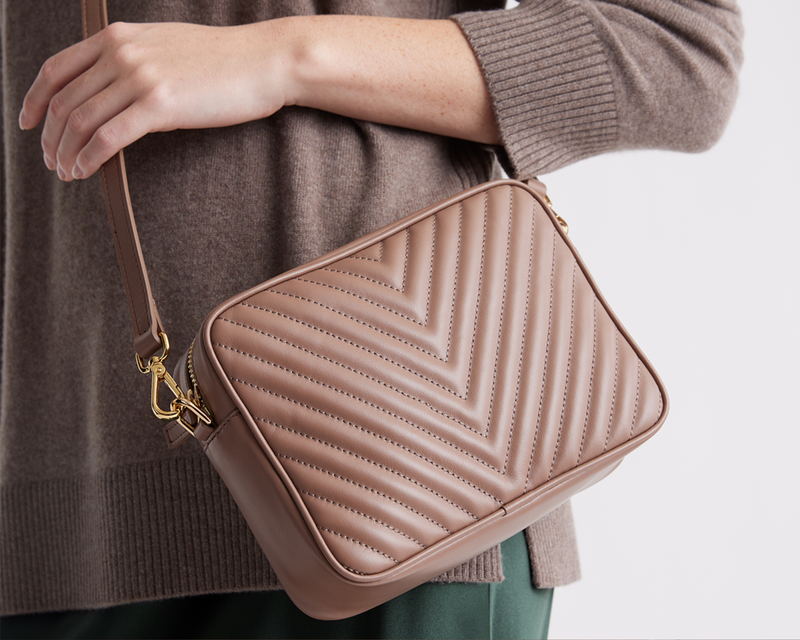 Quince – Italian Leather Quilted Crossbody Bag | Goody