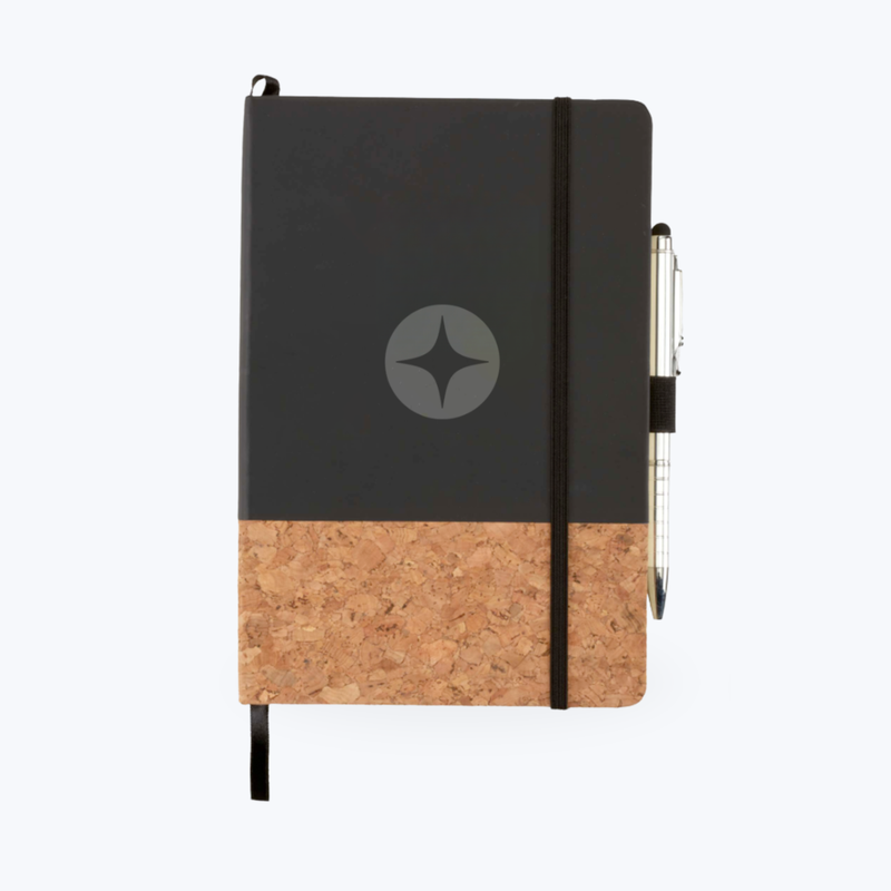 Conference Swag – Branded Cork Bottom Notebook | Goody